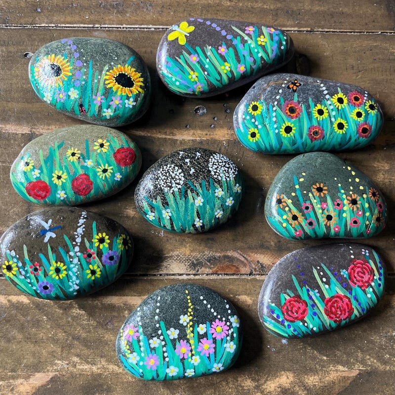 Hand Painted Rocks - Etsy