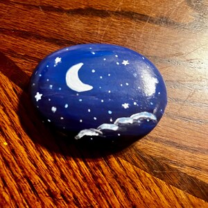 Hand Painted Stones, Painted Rocks, Glow in the Dark Rocks, Night Sky ...
