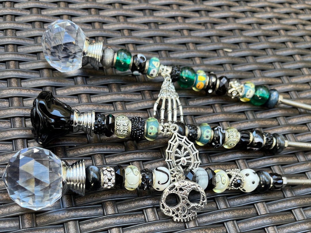 Nightmare Before Christmas Decorative Wand,beaded Wand,skeletons,unique ...