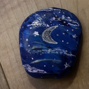 Hand Painted Stones, Painted Rocks, Glow in the Dark Rocks, Night Sky ...