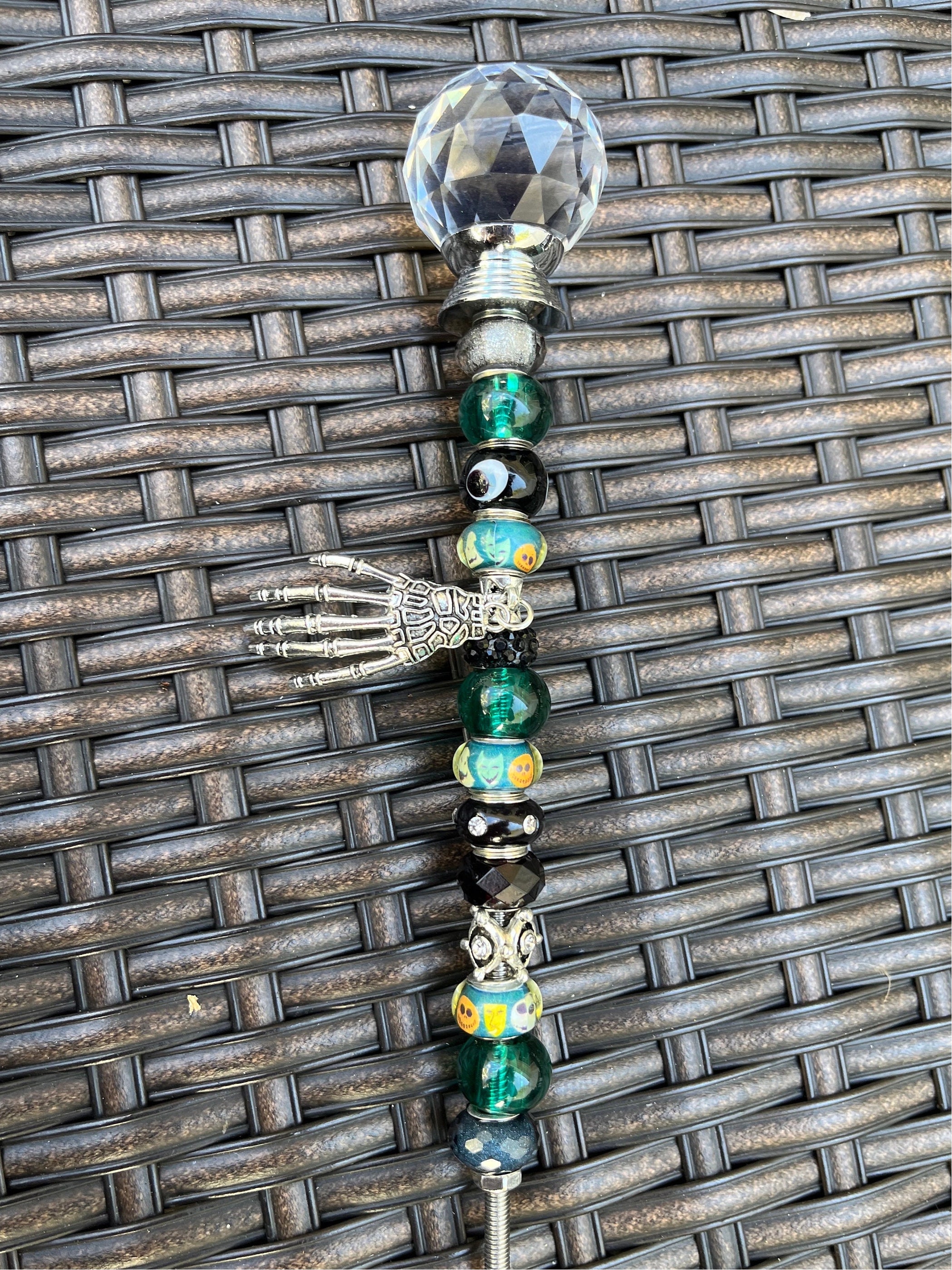 Nightmare Before Christmas Decorative Wand,beaded Wand,skeletons,unique ...