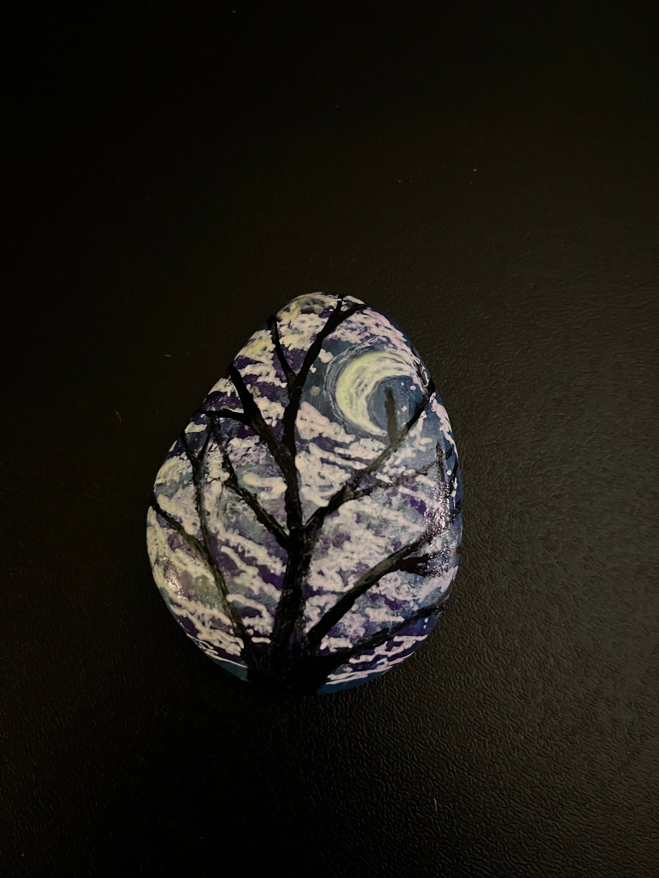 Hand Painted Stones, Painted Rocks, Glow in the Dark Rocks, Night Sky ...