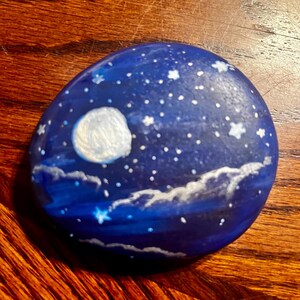 Hand Painted Stones, Painted Rocks, Glow in the Dark Rocks, Night Sky ...