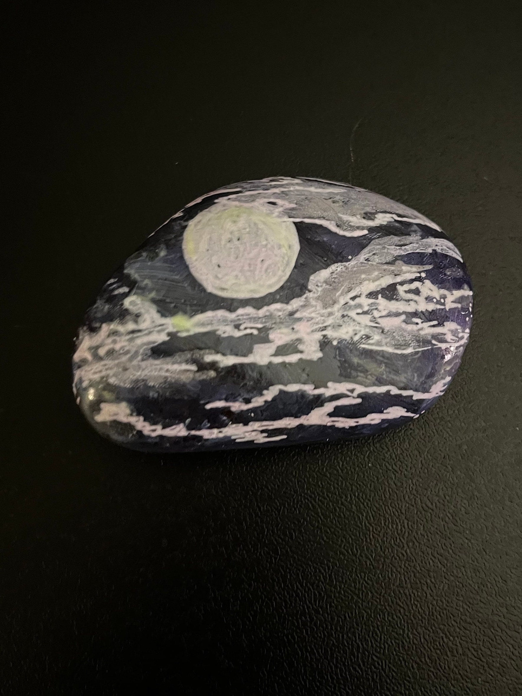Hand Painted Stones, Painted Rocks, Glow in the Dark Rocks, Night Sky ...