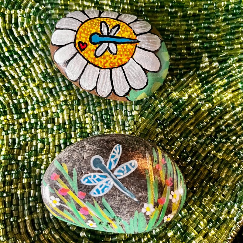 Dragonfly Memorial Stone - Etsy