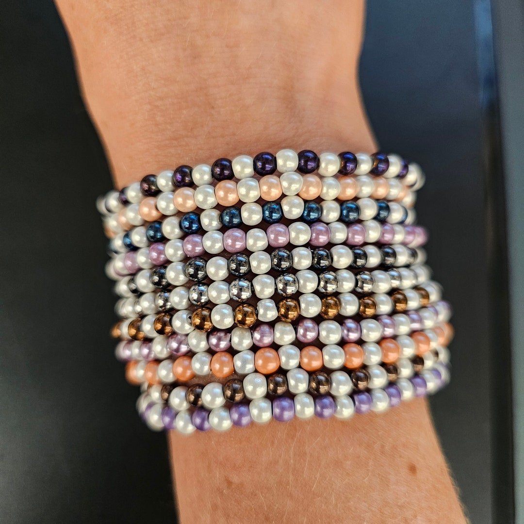 Magnetic Bead Bracelet, Bead Jewely, Multicolor, Handmade, Magnetic ...