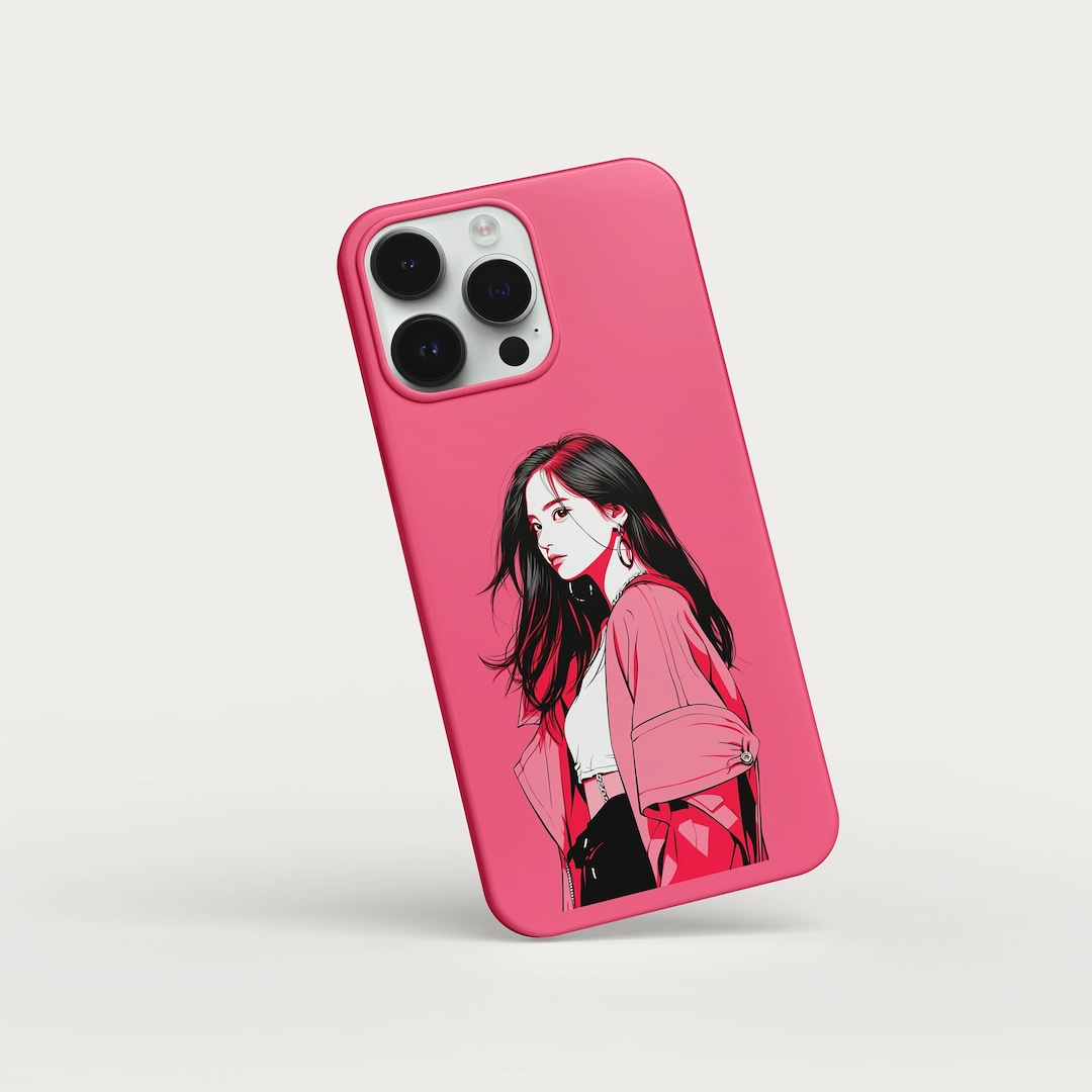 Kpop BLACKPINK Jisoo Phone Case, Korean Kpop Phone Case, Fan Art Phone Case for iPhone 15 14 13 ...