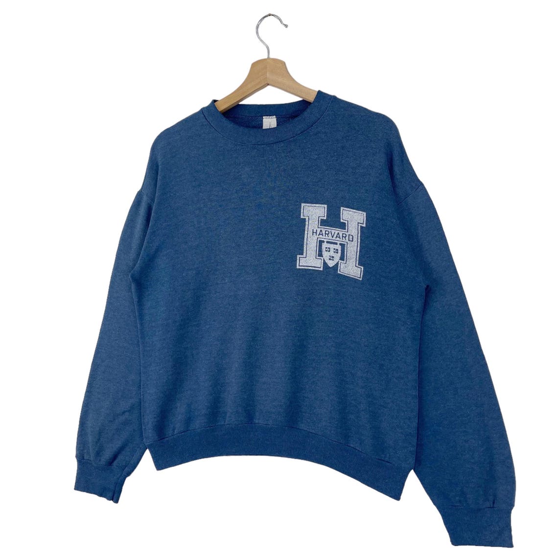 Vintage 70’s Harvard University Crop Top Sweatshirt Big Logo Pullover ...