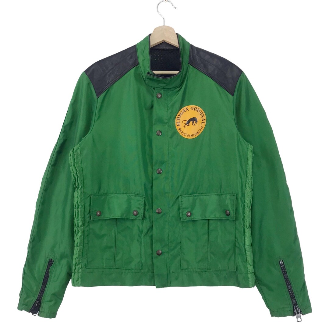 Vintage Furygan Riders Jacket Button/zipper Patches Logo Polyester ...