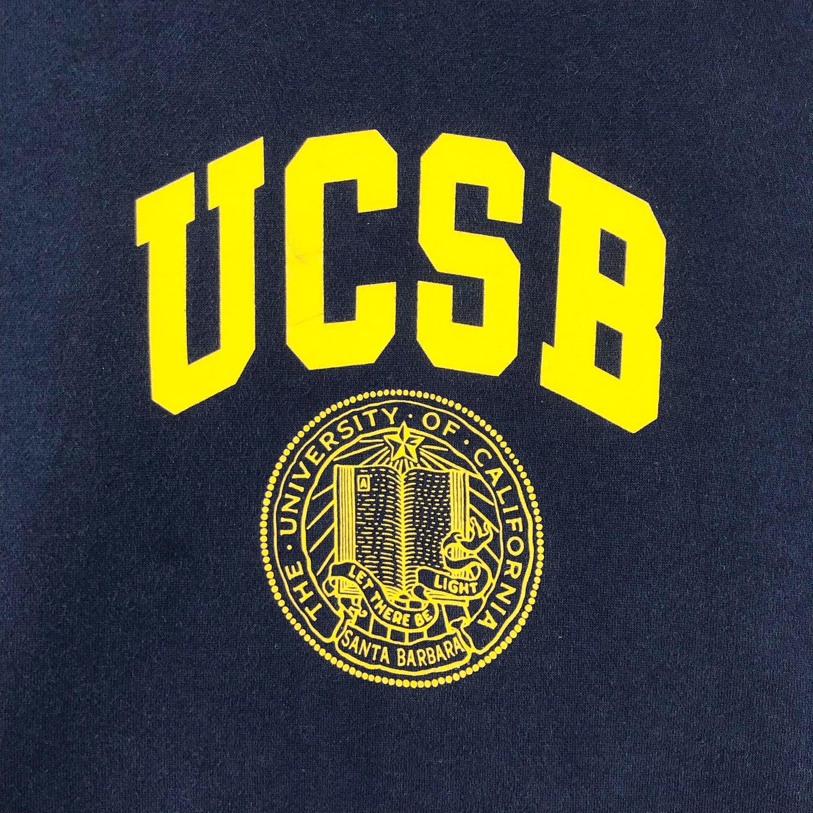 Rare Vintage University of California Santa Barbara Sweatshirt Big Logo ...