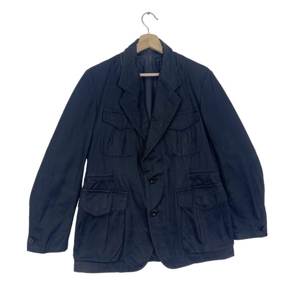 Vintage Tokito Field Jacket Button Black Cotton Jacke… - Gem