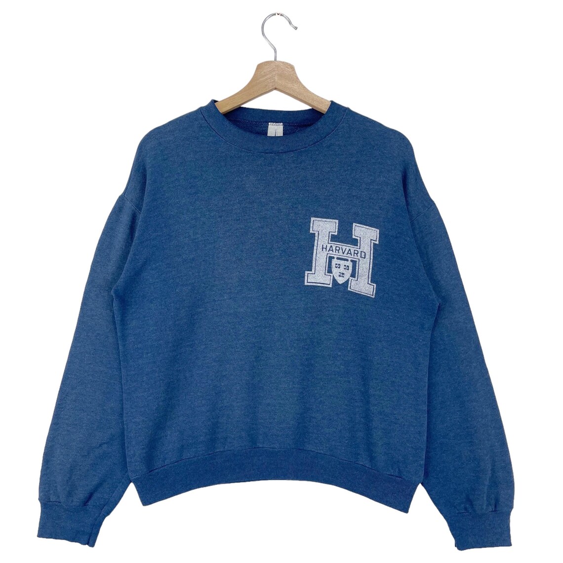 Vintage 70’s Harvard University Crop Top Sweatshirt Big Logo Pullover ...
