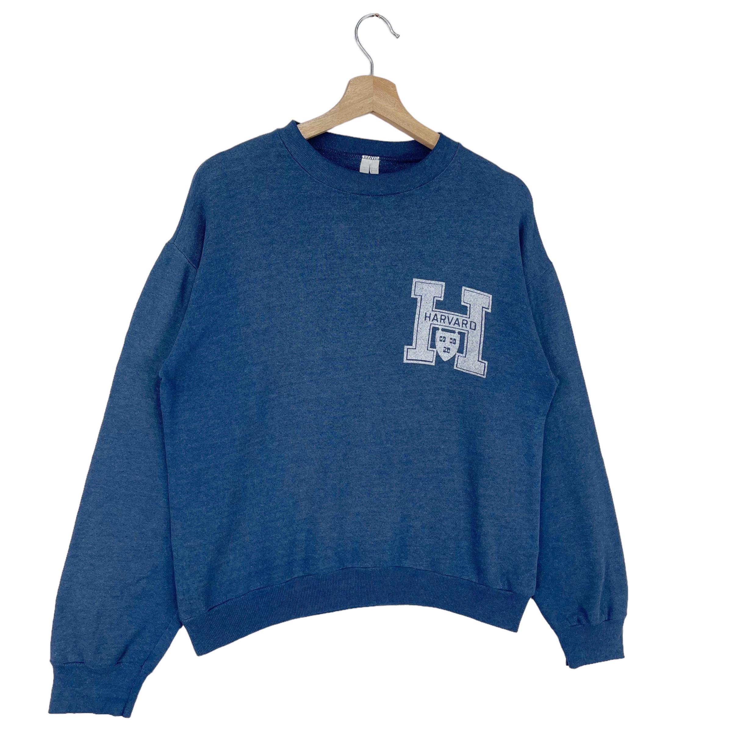 Vintage 70’s Harvard University Crop Top Sweatshirt Big Logo Pullover ...