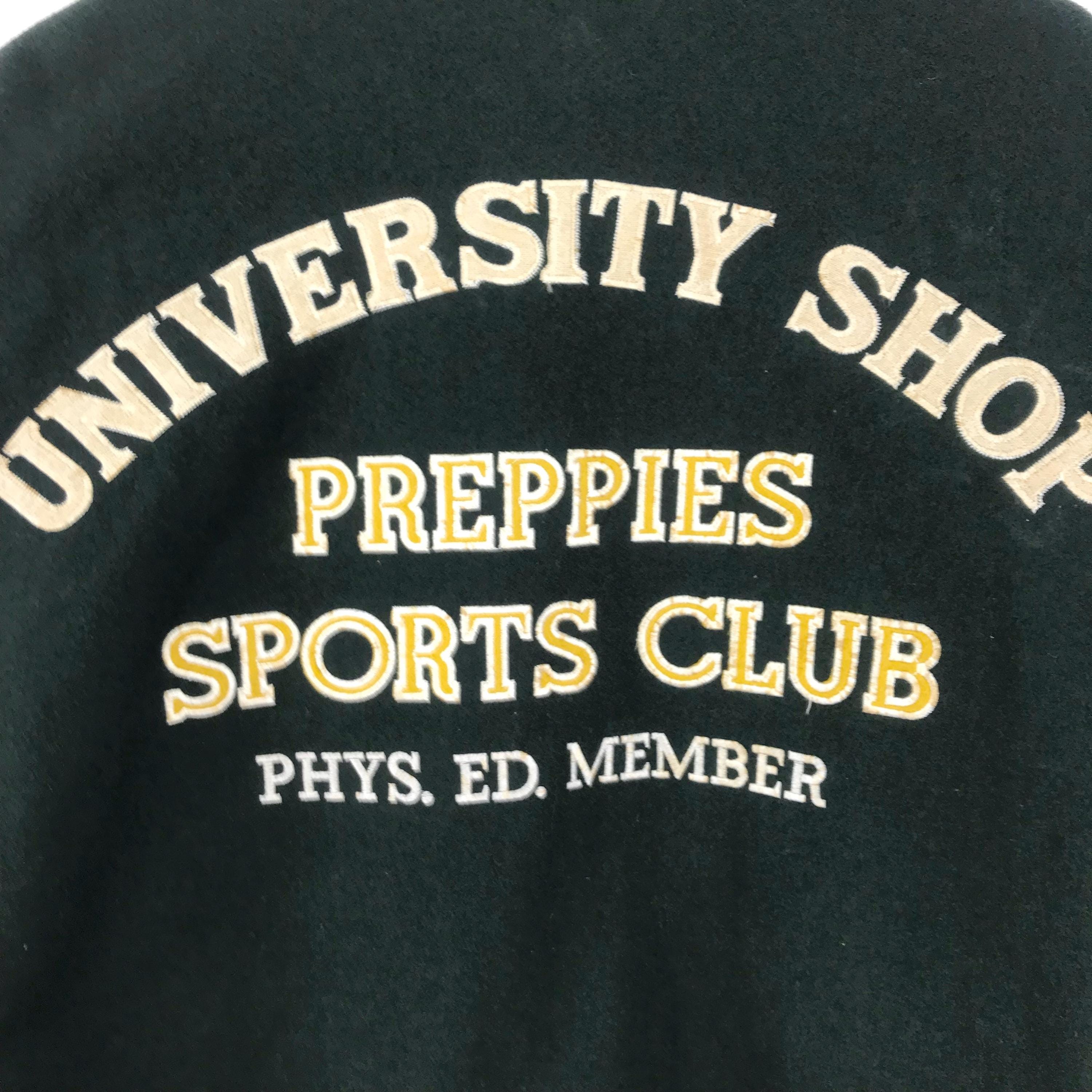 Vintage 90’s University Shop Varsity Jacket Letterman Wool/leather ...