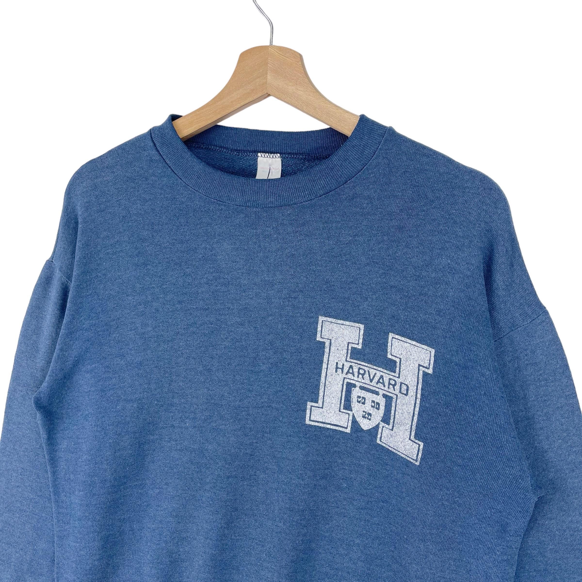 Vintage 70’s Harvard University Crop Top Sweatshirt Big Logo Pullover ...
