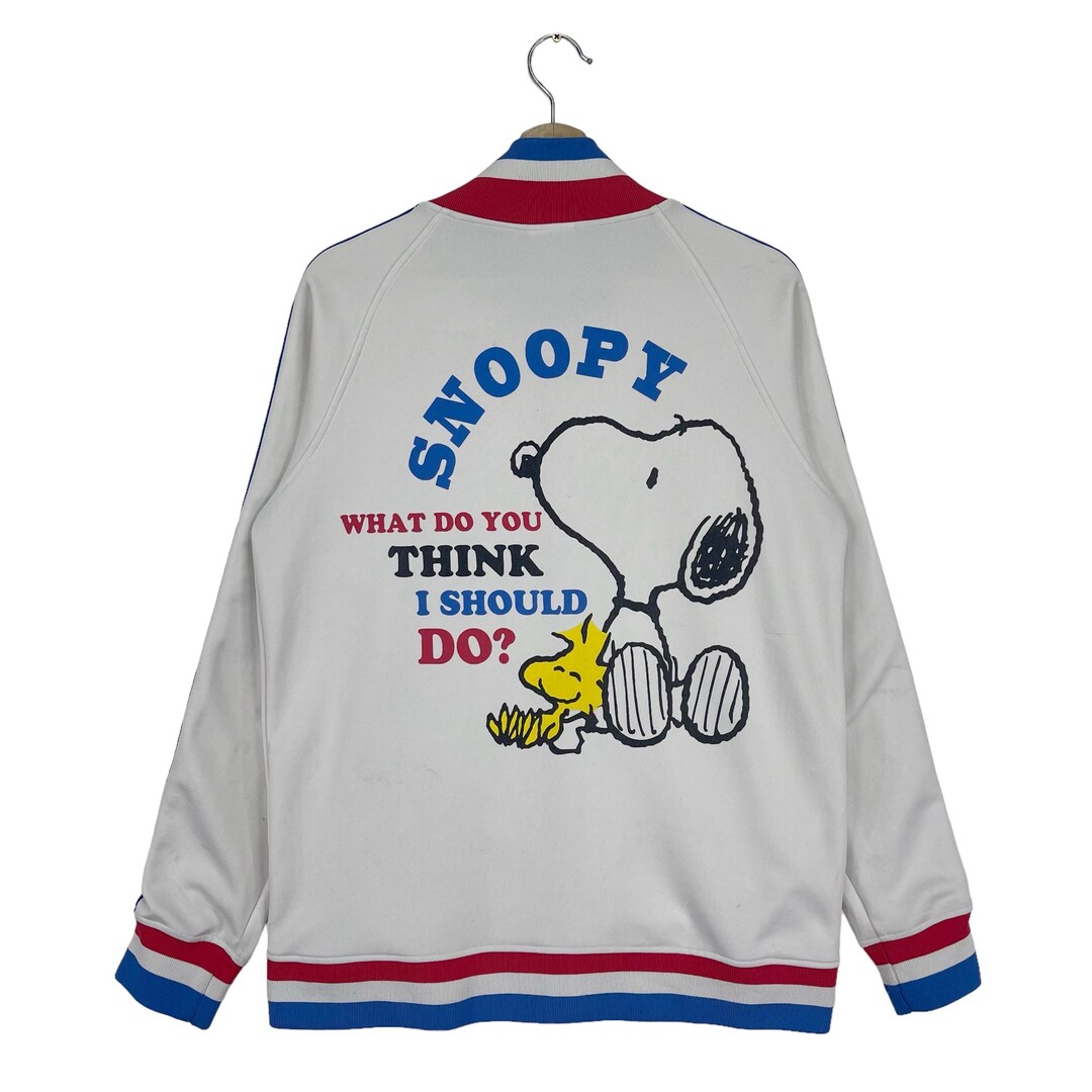 Vintage 90’s Snoopy Jacket Zip up Big Logo Cartoon Snoopy Multicolour ...