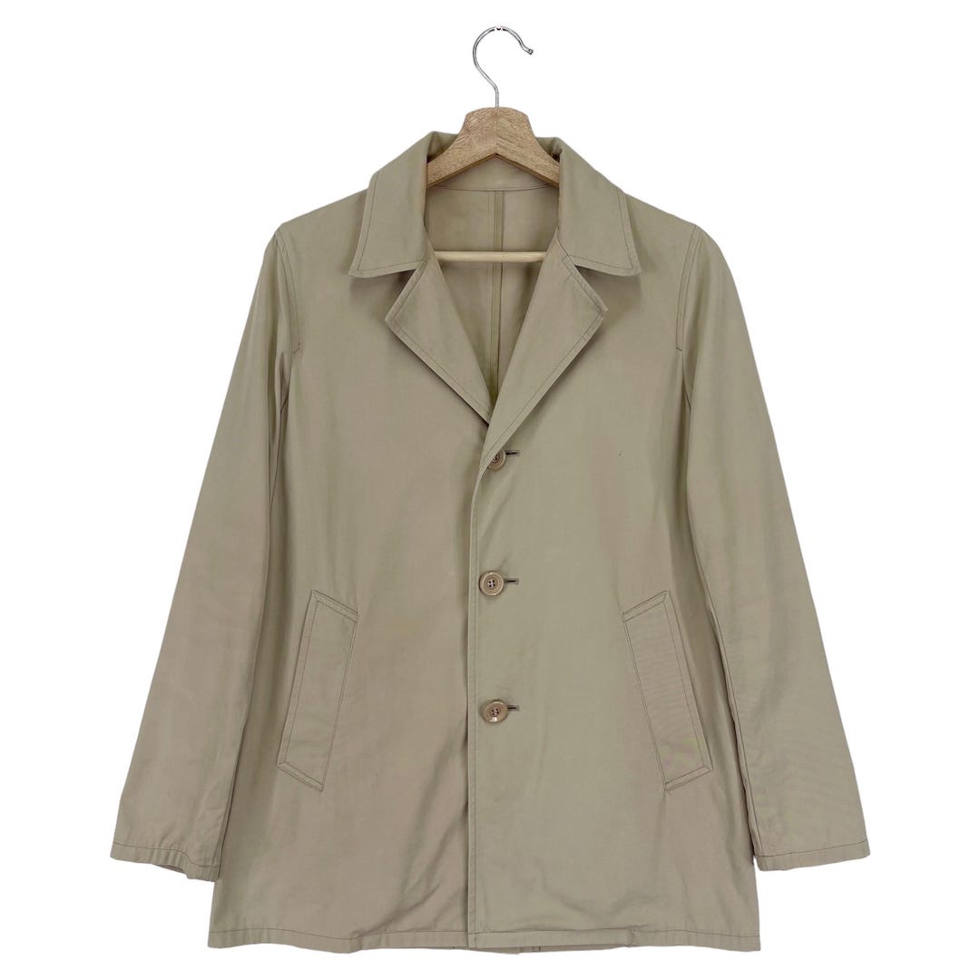 Vintage LAD Musician Beige Light Jacket Button Coat Jacket Size Medium ...