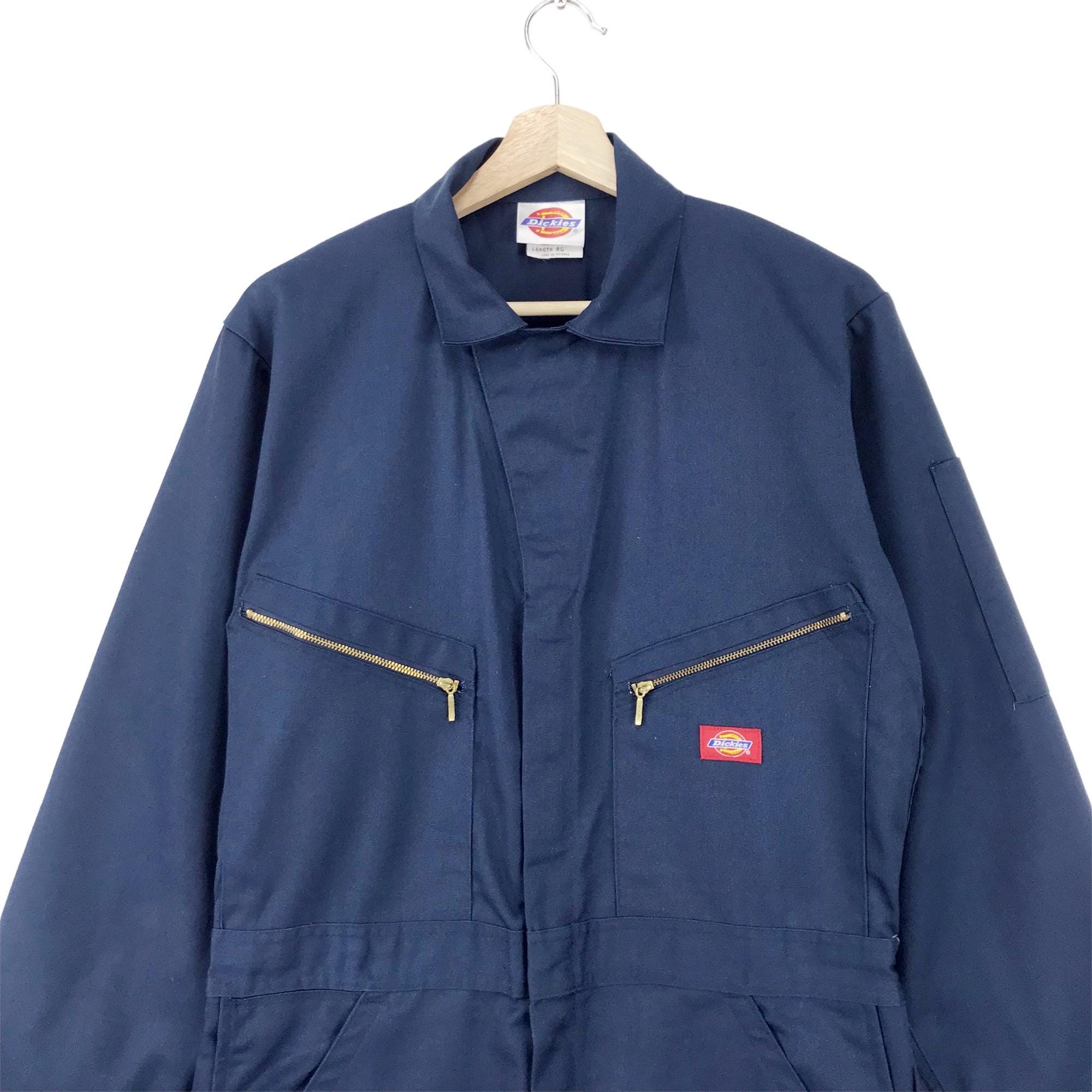 Vintage Dickies Jumpsuit Patches Streetwear/workwear Blue Coveralls ...