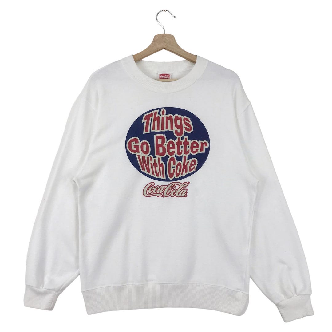 Vintage 90’s Coca Cola Sweatshirt Big Logo Better With Coca Cola ...