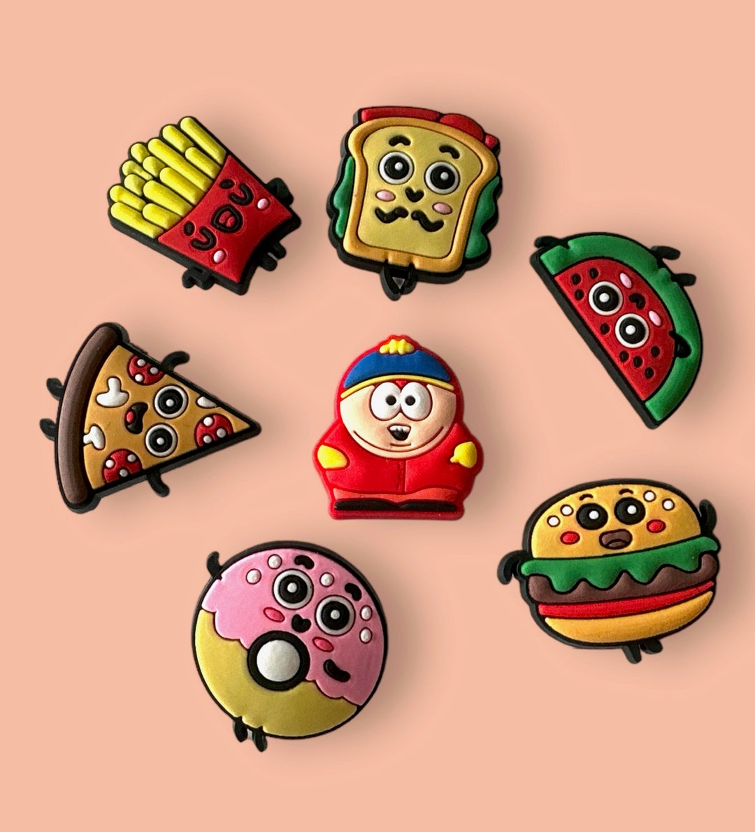Food Croc Charms, Funny Croc Charms, Cartman Charm - Etsy UK