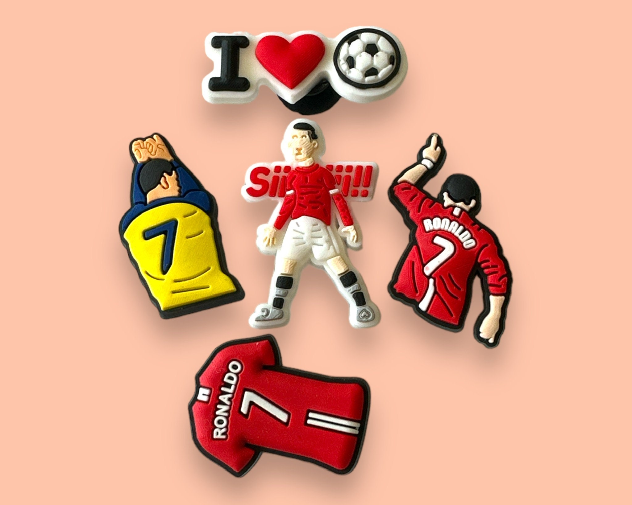 Ronaldo Croc Charms Football Croc Charms Football Jibbitz - Etsy Australia