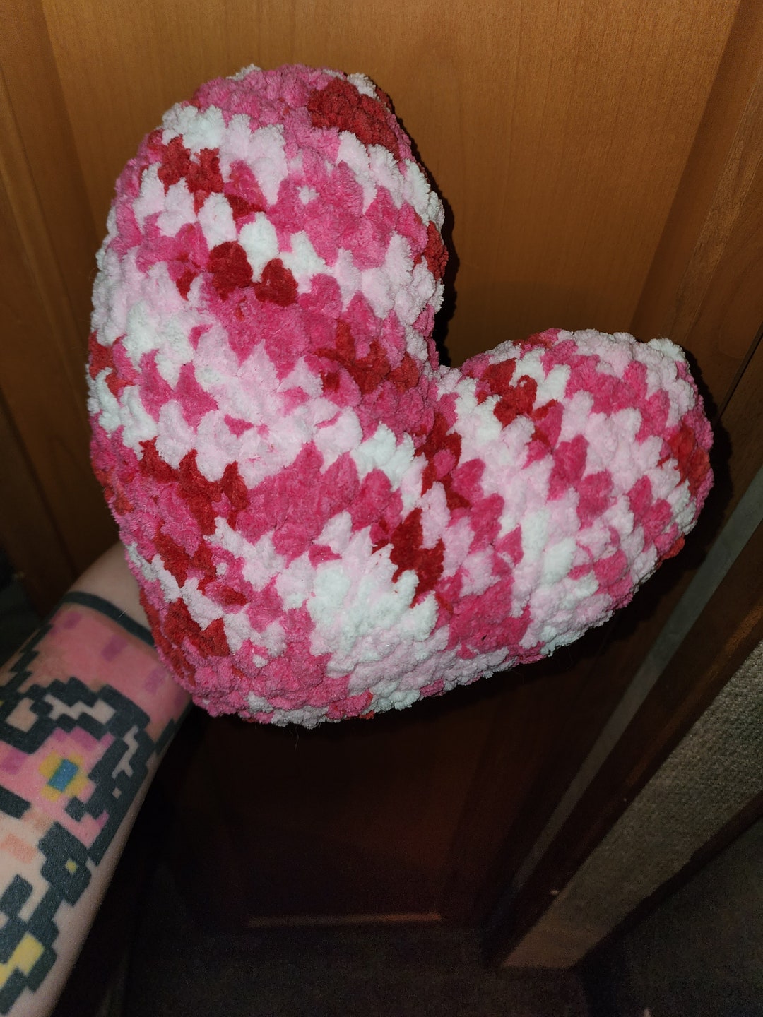 Small Crochet Stuffed Heart - Etsy