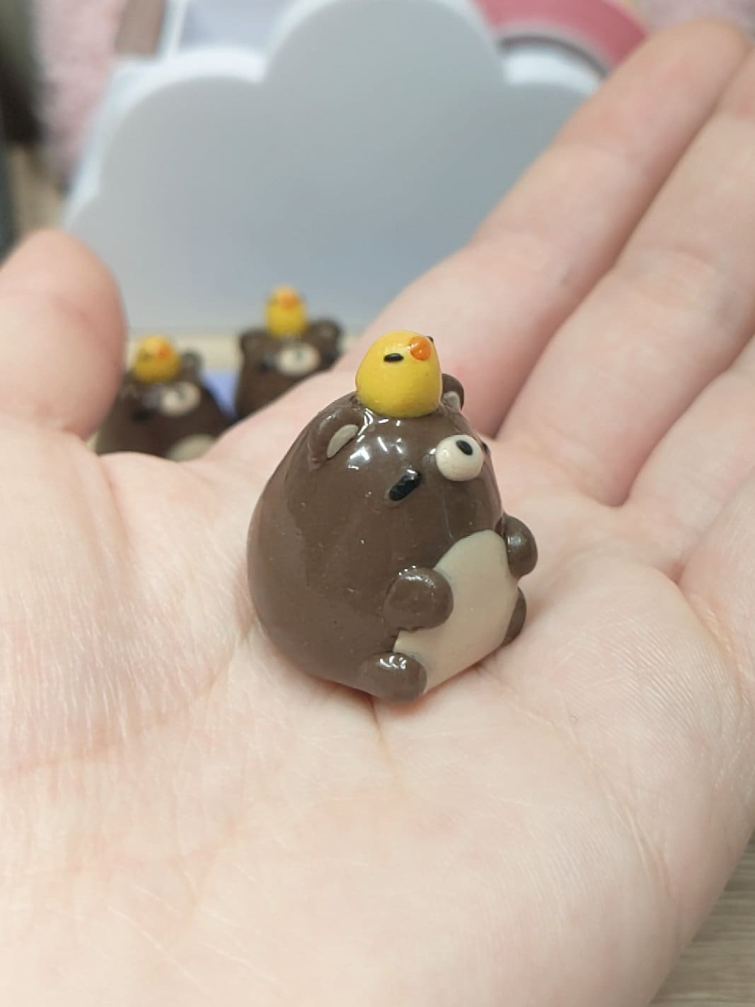 Sleepy Bear Desk Figures Paperweights - Etsy