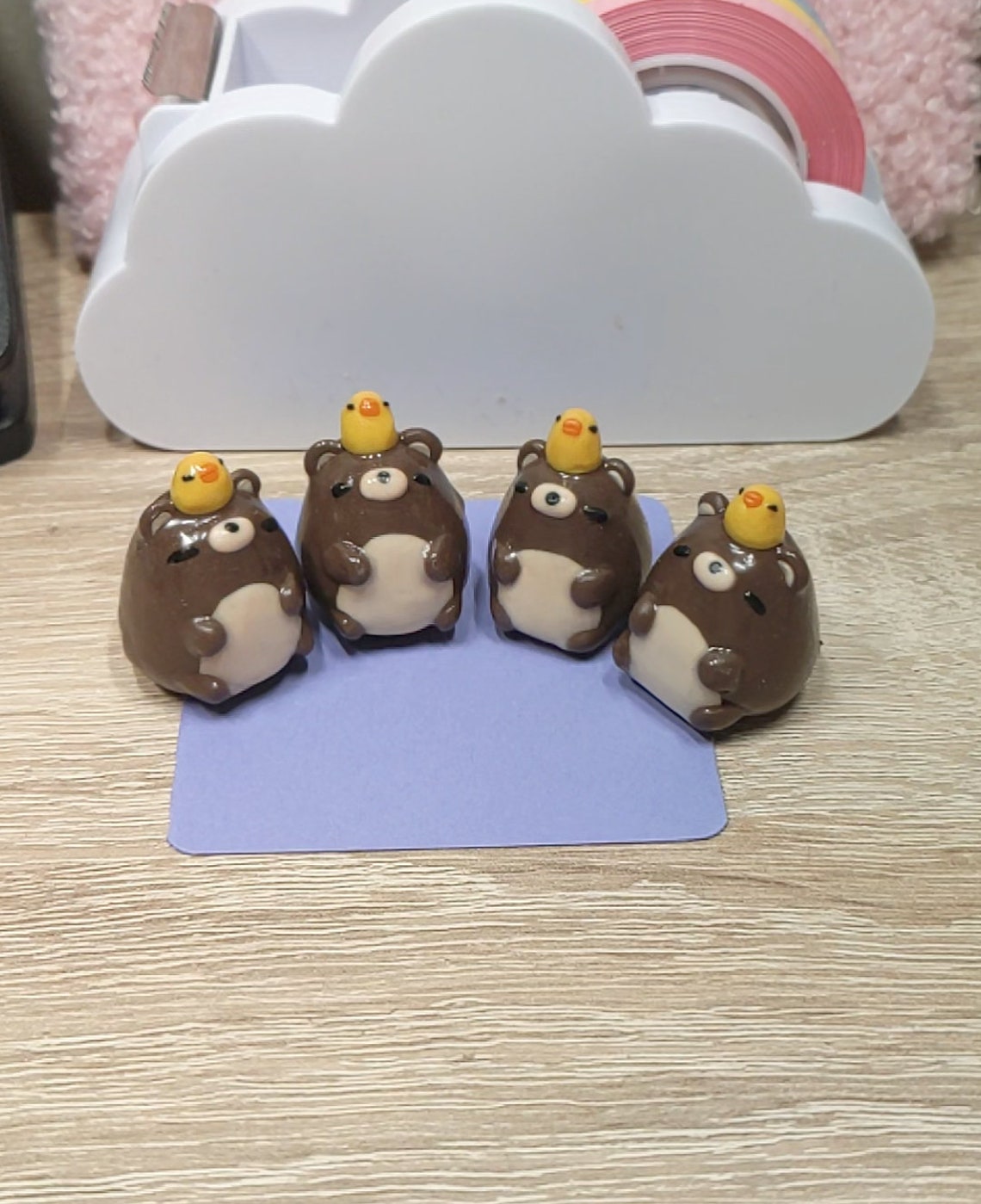 Sleepy Bear Desk Figures Paperweights - Etsy