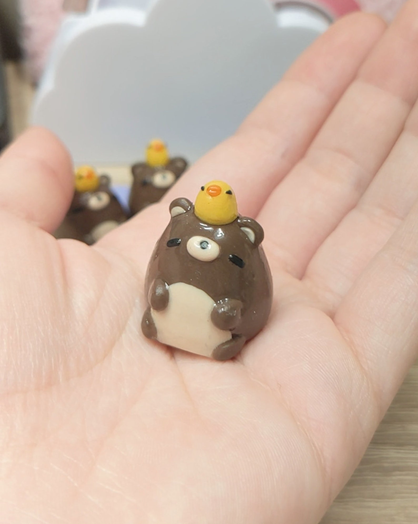 Sleepy Bear Desk Figures Paperweights - Etsy