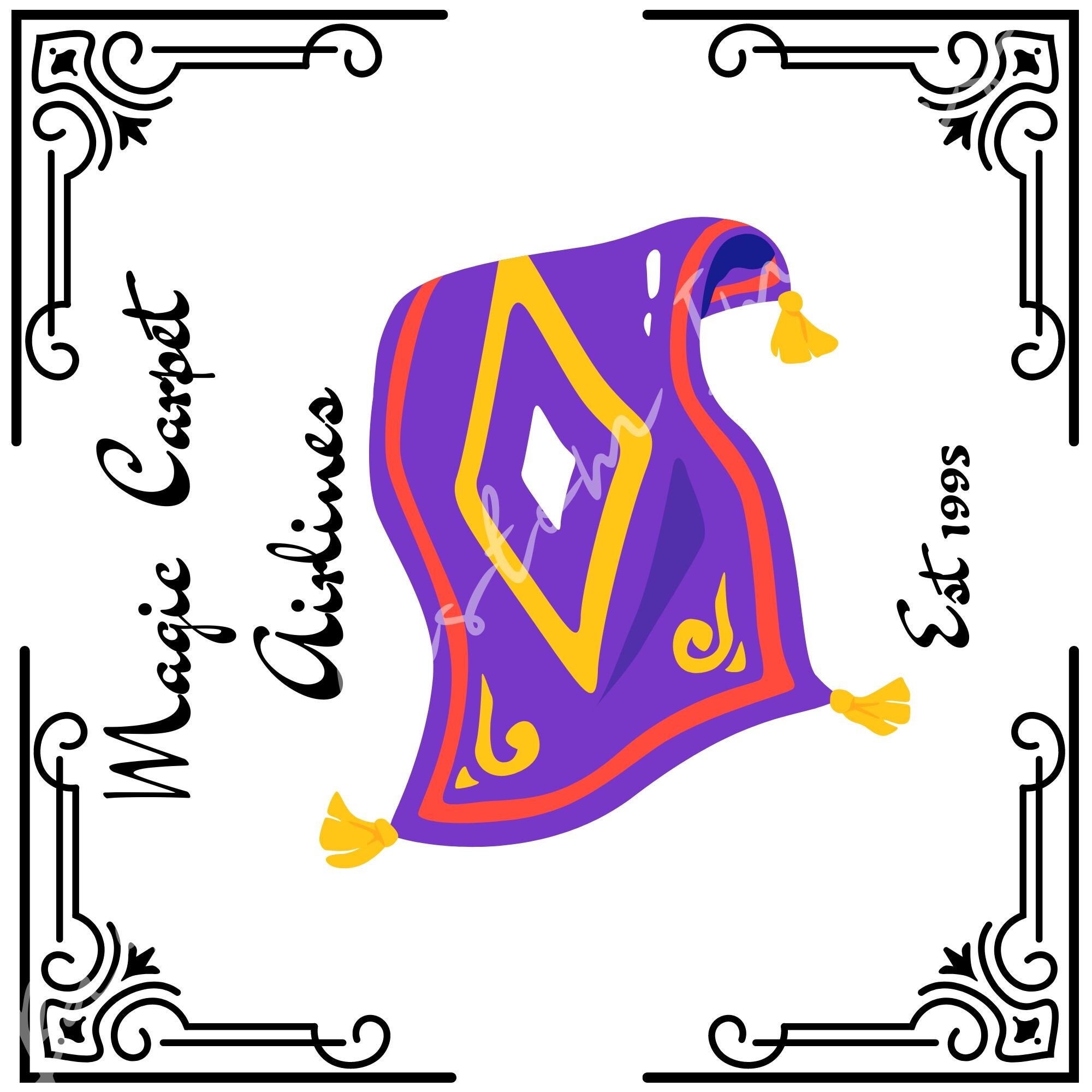 Flying Carpet Aladdin Clipart