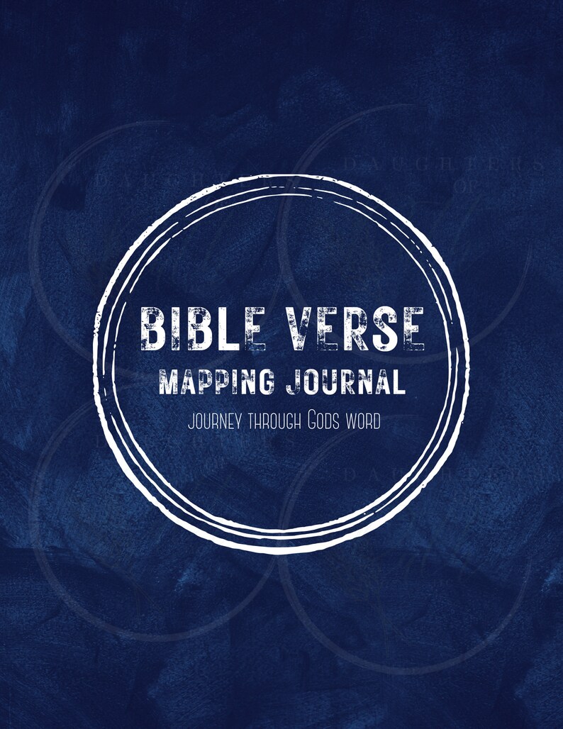 Bible Verse Mapping Journal for Men, PDF File, Digital Download - Etsy