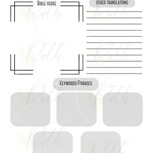 Bible Verse Mapping Journal for Men, PDF File, Digital Download - Etsy