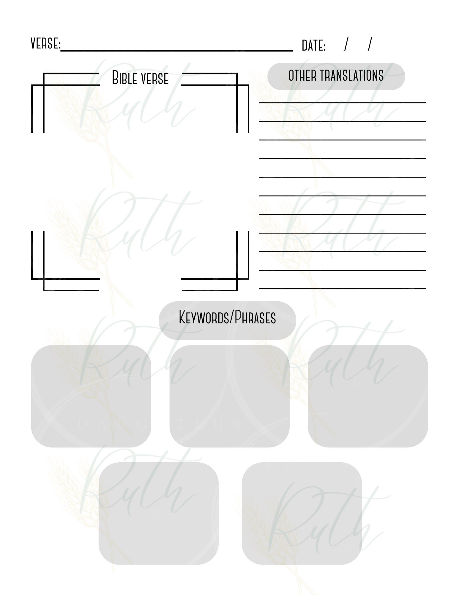 Bible Verse Mapping Journal for Men PDF File Digital - Etsy
