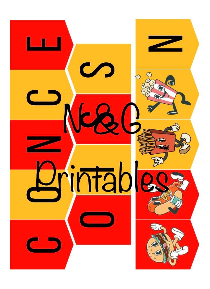 Movie Night- Editable Printables - Etsy