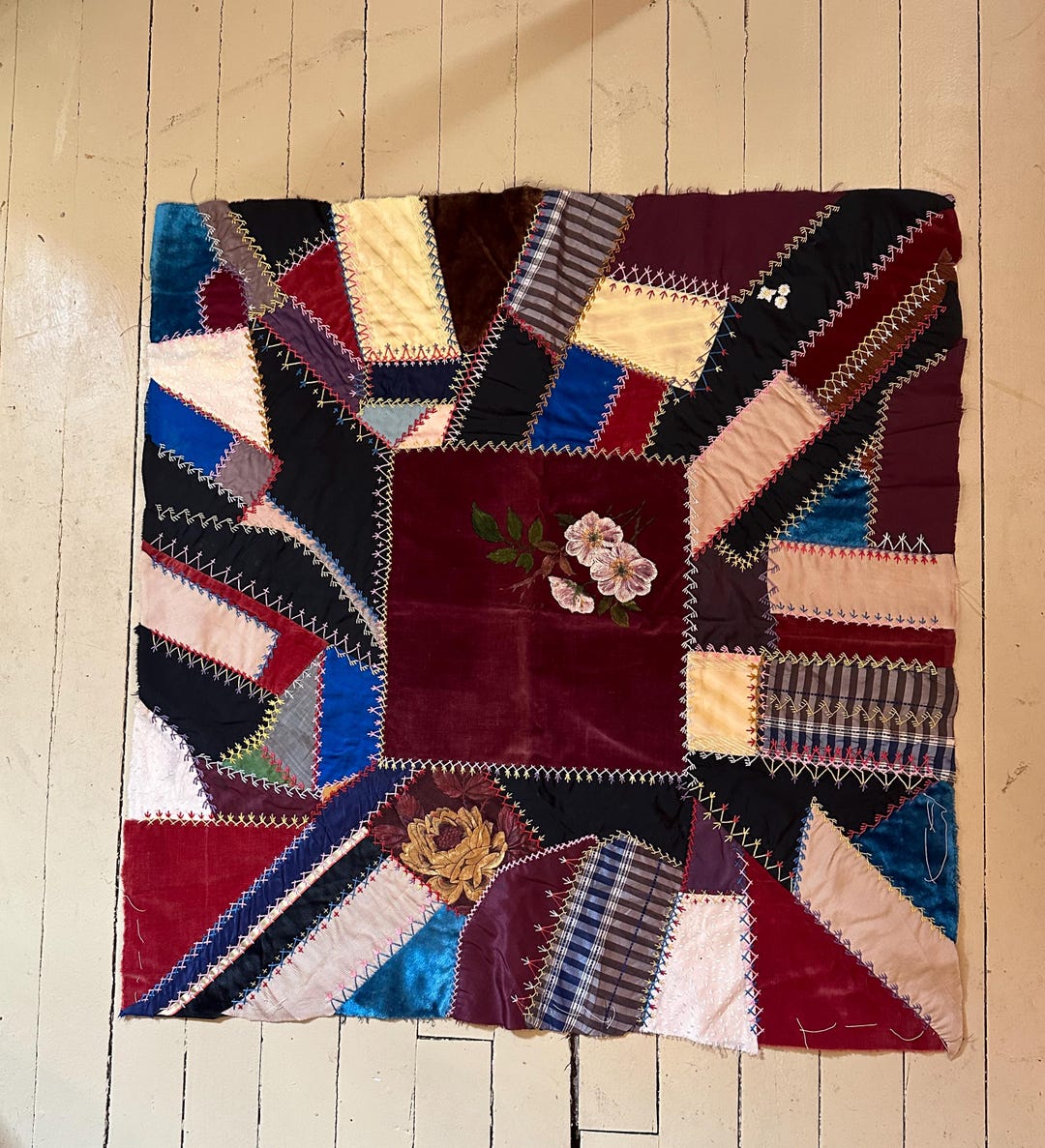 Crazy Quilt Panel - Etsy