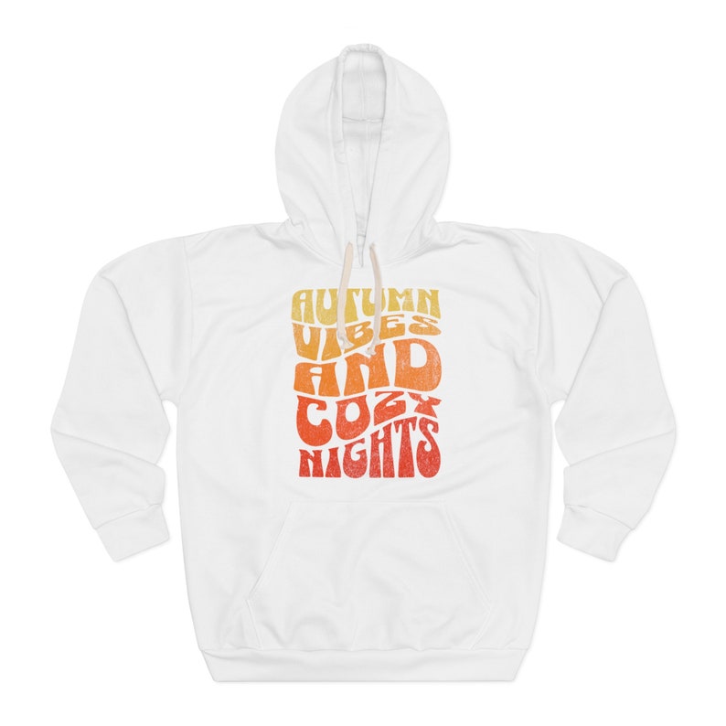 Autumn Vibes and Cozy Nights, Pullover Hoodie, autumn Vibes, Cozy ...