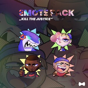 4x Twitch Emotes Justice League Comic & Illustration Instant Download ...