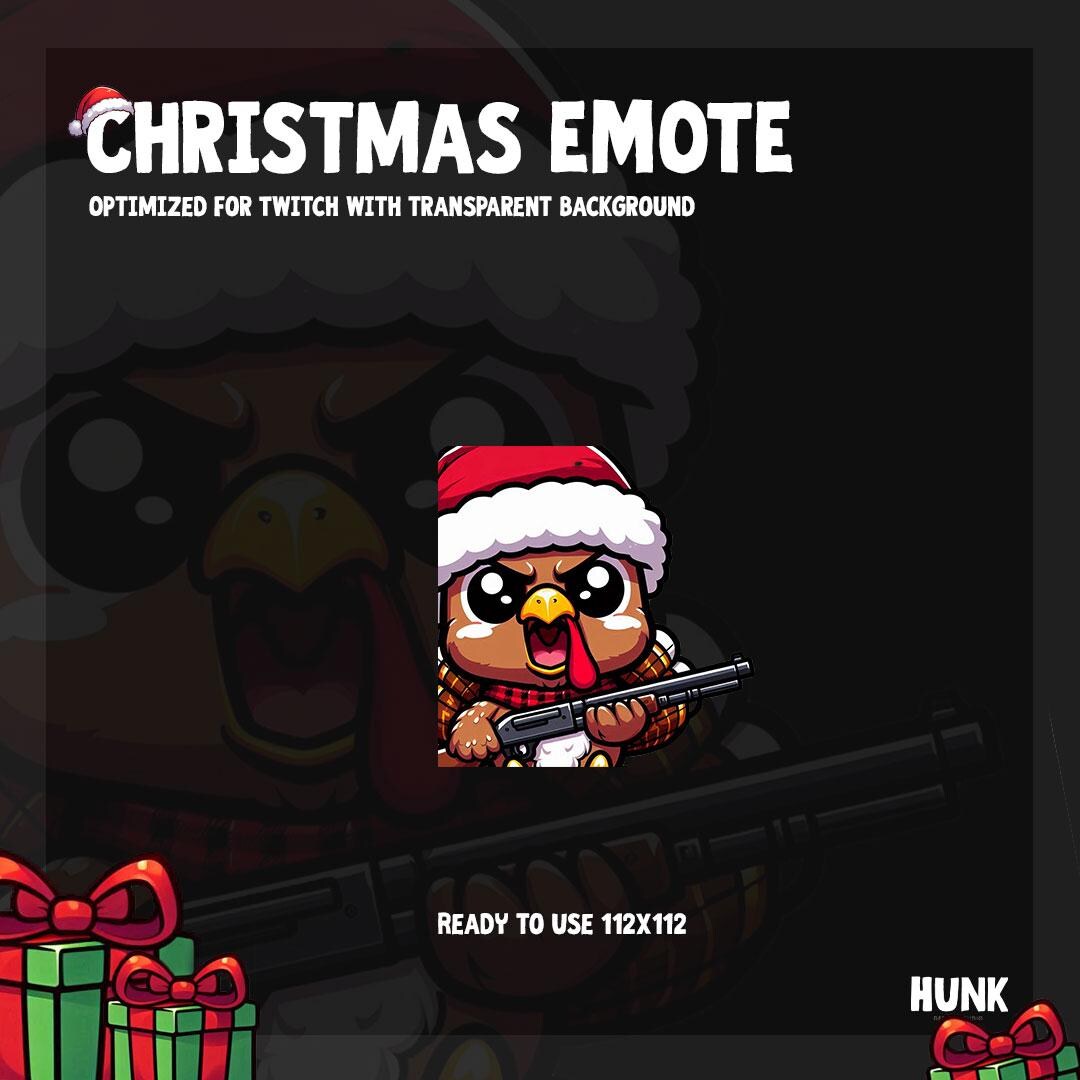 Turkey Christmas Emote | Twitch, Youtube, Discord, Thanks Giving Emotes ...