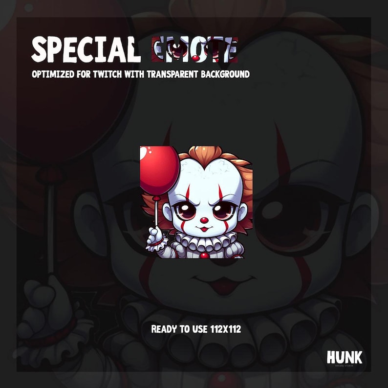 1x Twitch Emotes - Horror | Comic & Illustration - Instant Download ...