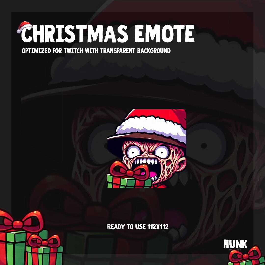 Freddy Krueger Christmas Emote | Twitch, Youtube, Discord, Dbd Emotes ...