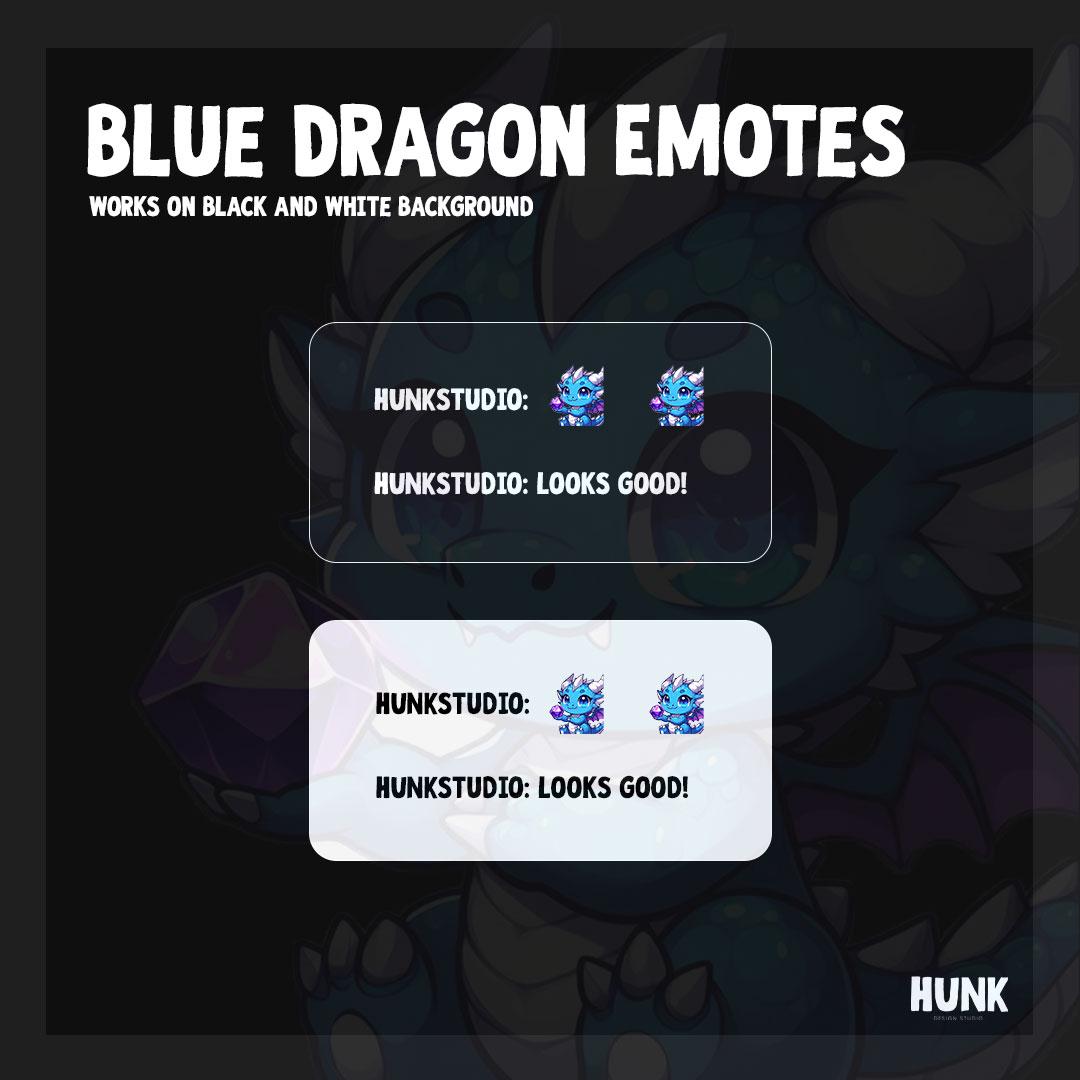 Blue Dragon Emotes Blue Dragon Cool Dragon Emotes Twitch Emotes Cute ...