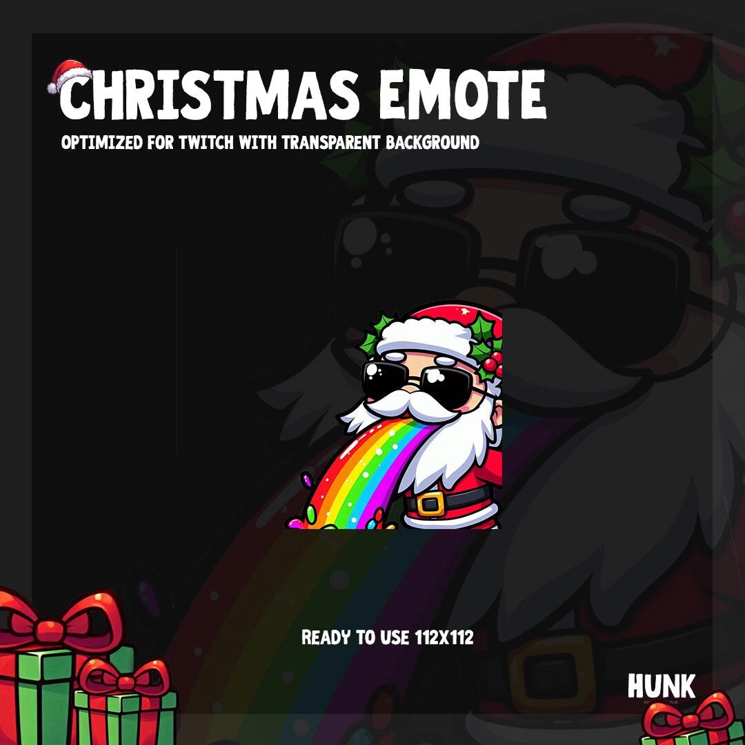 Santa Clause Emote | Twitch, Youtube, Discord, Santa Claus, Anime ...