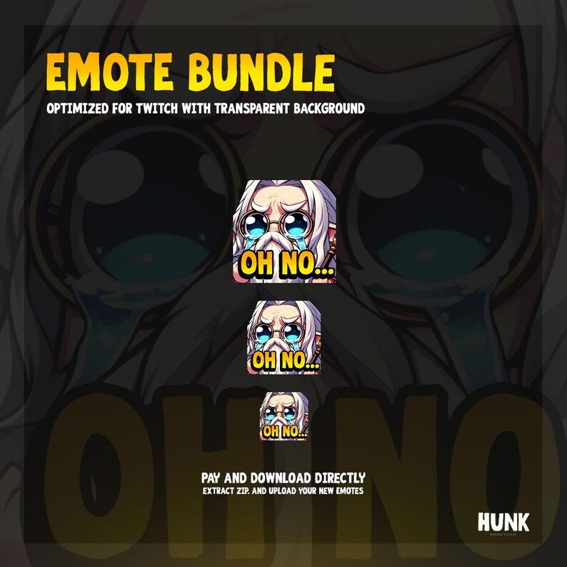 4x Twitch Emotes - Magic | Comic & Illustration - Instant Download ...