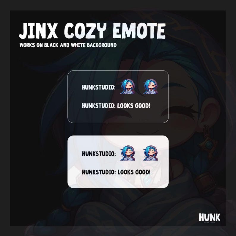 Jinx Emote | Twitch, Youtube, Discord, Lol Emotes, League of Legends ...