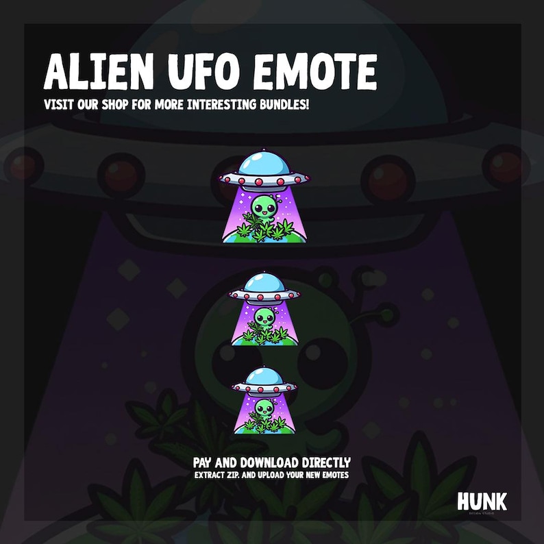 Smoke Emote | Twitch, Youtube, Discord, Emotes, Alien UFO Emote - Etsy