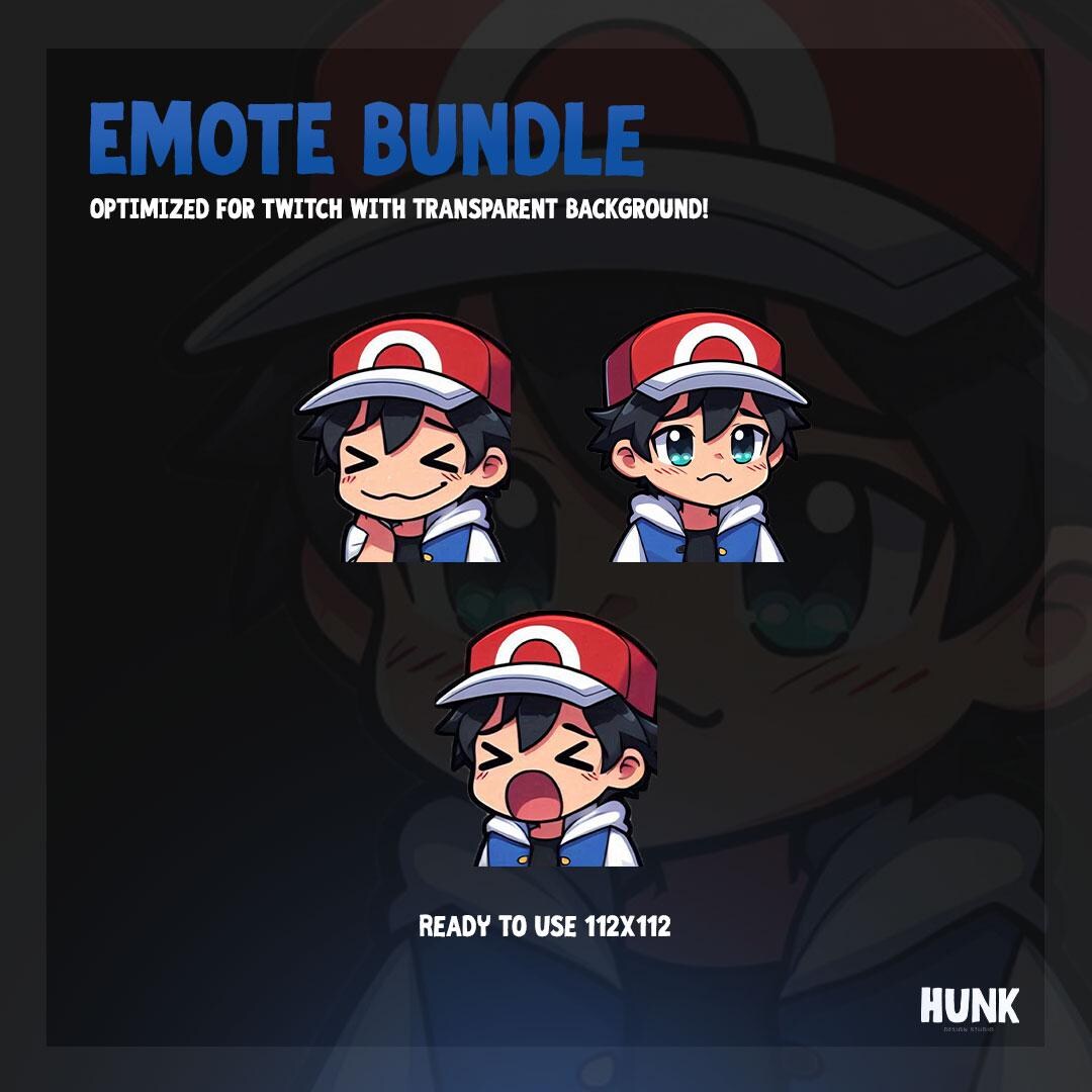 3x Twitch Emotes - Trainer | Comic & Illustration - Instant Download ...