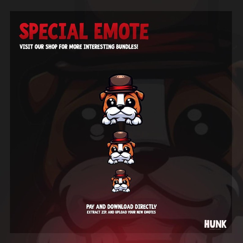 1x Twitch Emotes - Gentledogge | Comic & Illustration - Instant ...