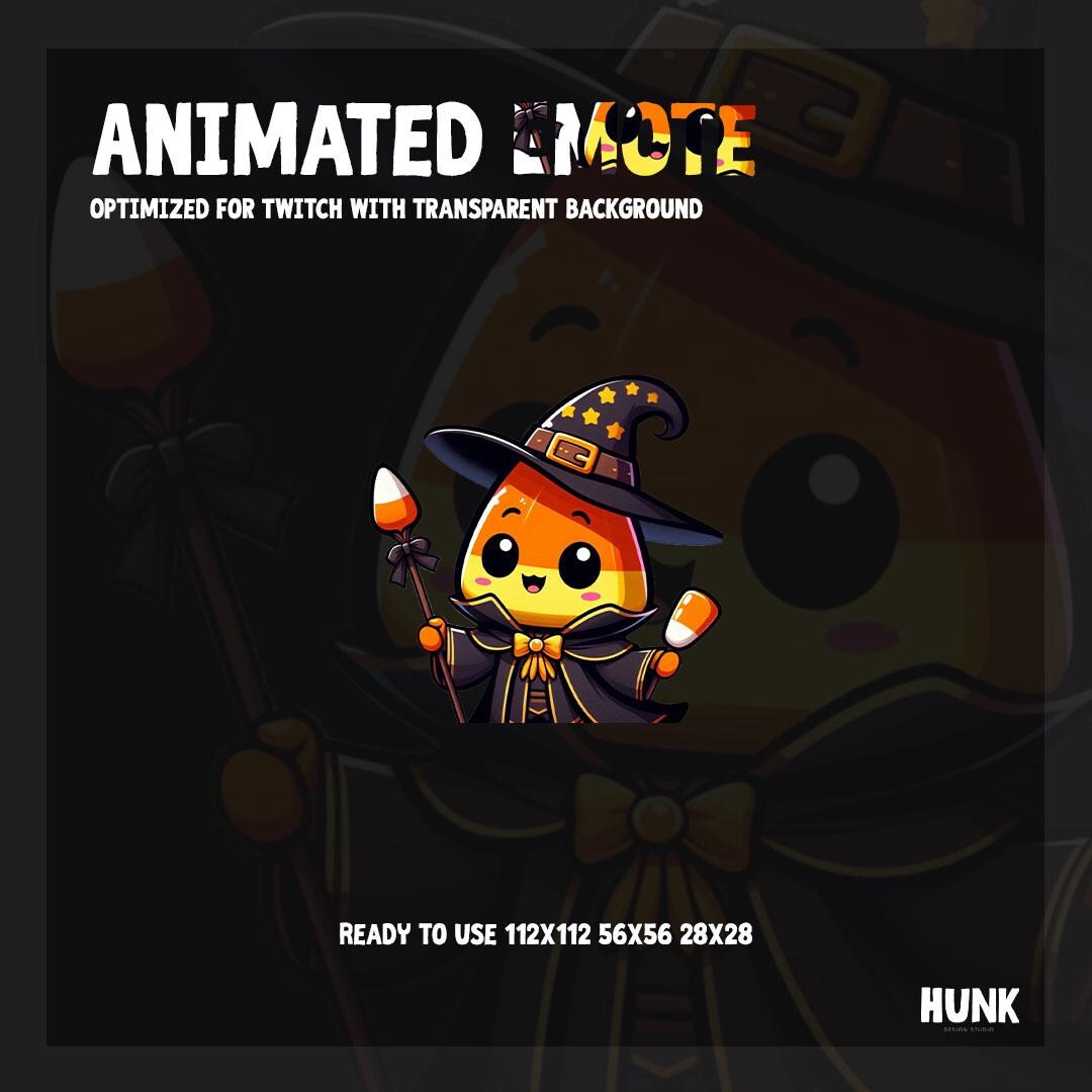 1x Animated Twitch Emotes - Halloween - Candy Corn | Comic ...