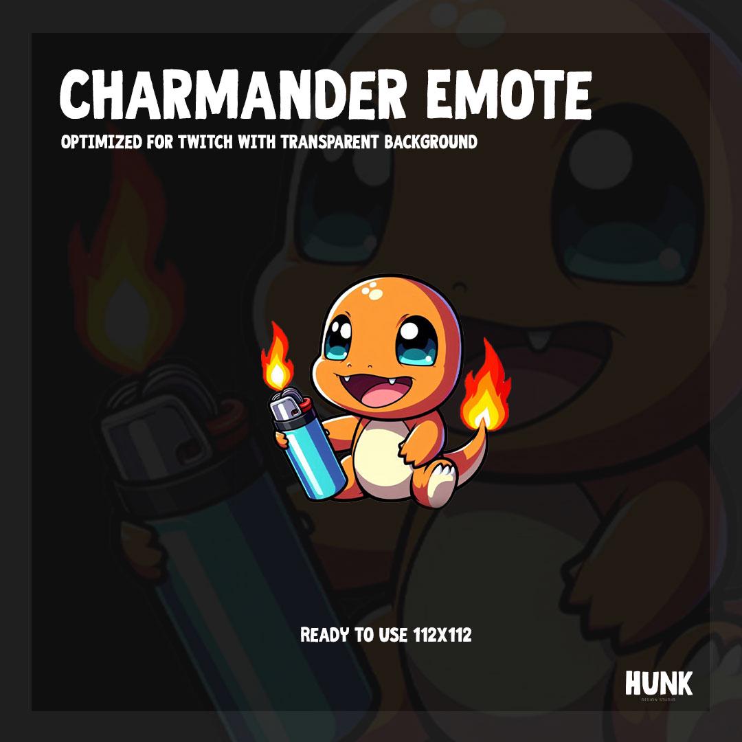 Charmander Twitch Emote | Cute Pokemon Emote | Emoji | Charmander ...