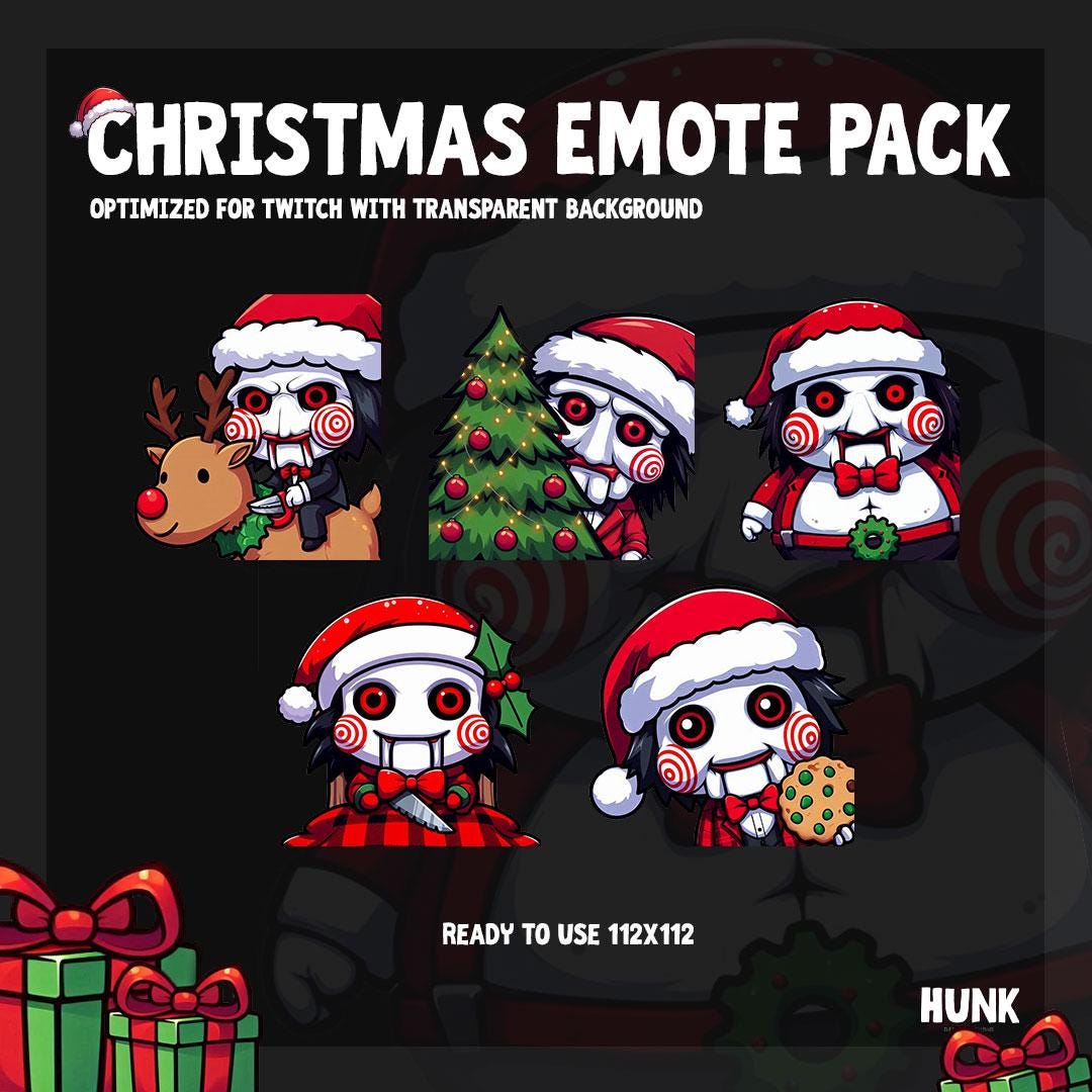 Billy Christmas Emote Pack | Twitch, Youtube, Discord, Dbd Emotes ...